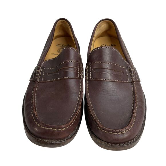 Clarks | Shoes | Clarks Mens 75 Penny Loafer Driving Shoe Brown Leather ...